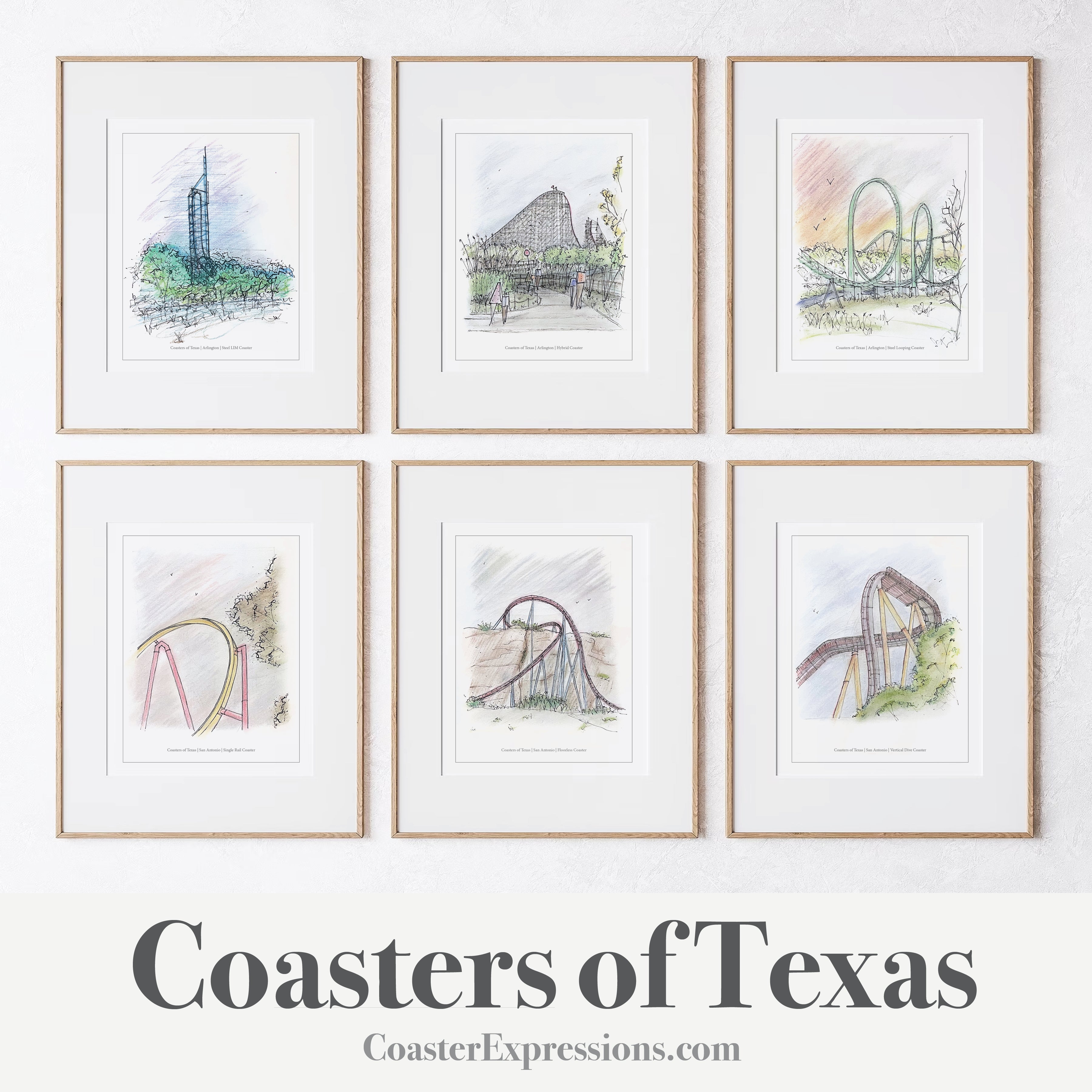 Coasters of Texas Collection – Coaster Expressions